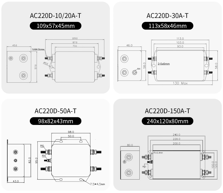 AC220D Single-phase secondary power filter - High Definition- Power ...